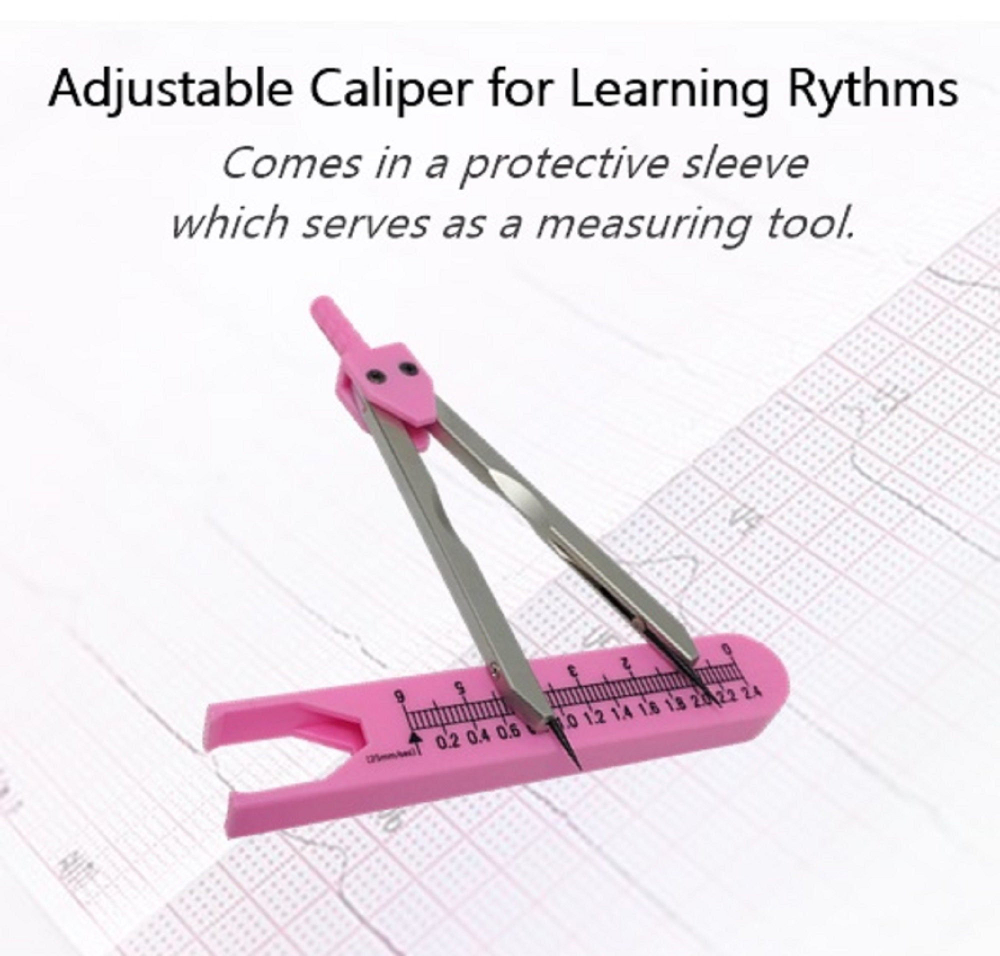 EKG ECG Pink Caliper Compass Measurement Divider for - Etsy