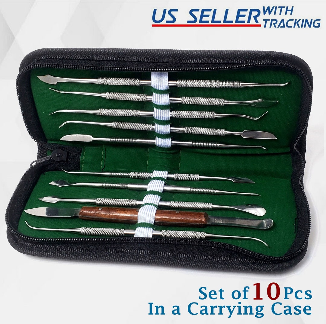10 Pcs Double-ended Stainless Steel Wax Clay Sculpting Carving DIY ...