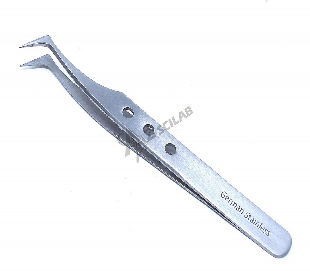 Semi Curved Stainless Steel Tweezers for Handling UV Resin Flower ...
