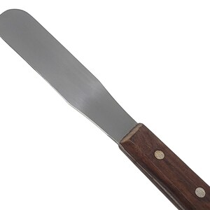 Icing Cake Frosting Knife Spatulas Wood Handle Stainless Steel Polished ...