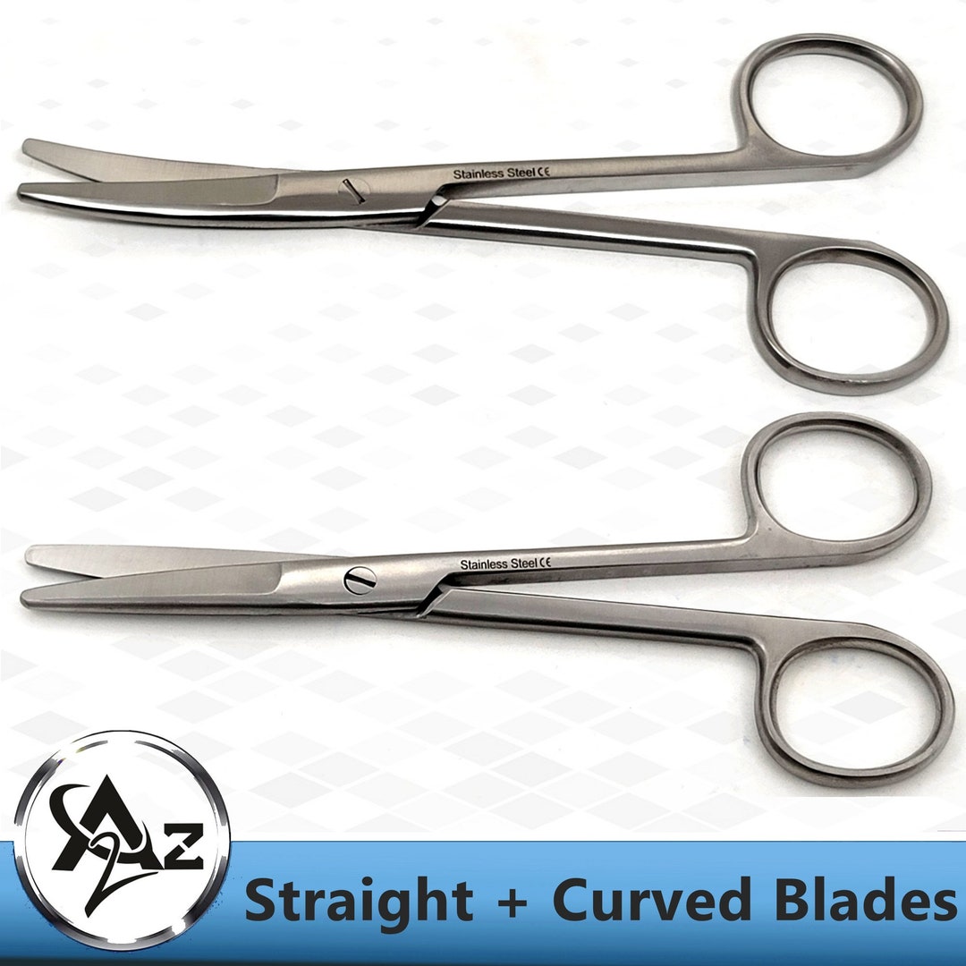 Dissecting Scissors Straight + Curved Blades, 5.5" Long, Stainless ...