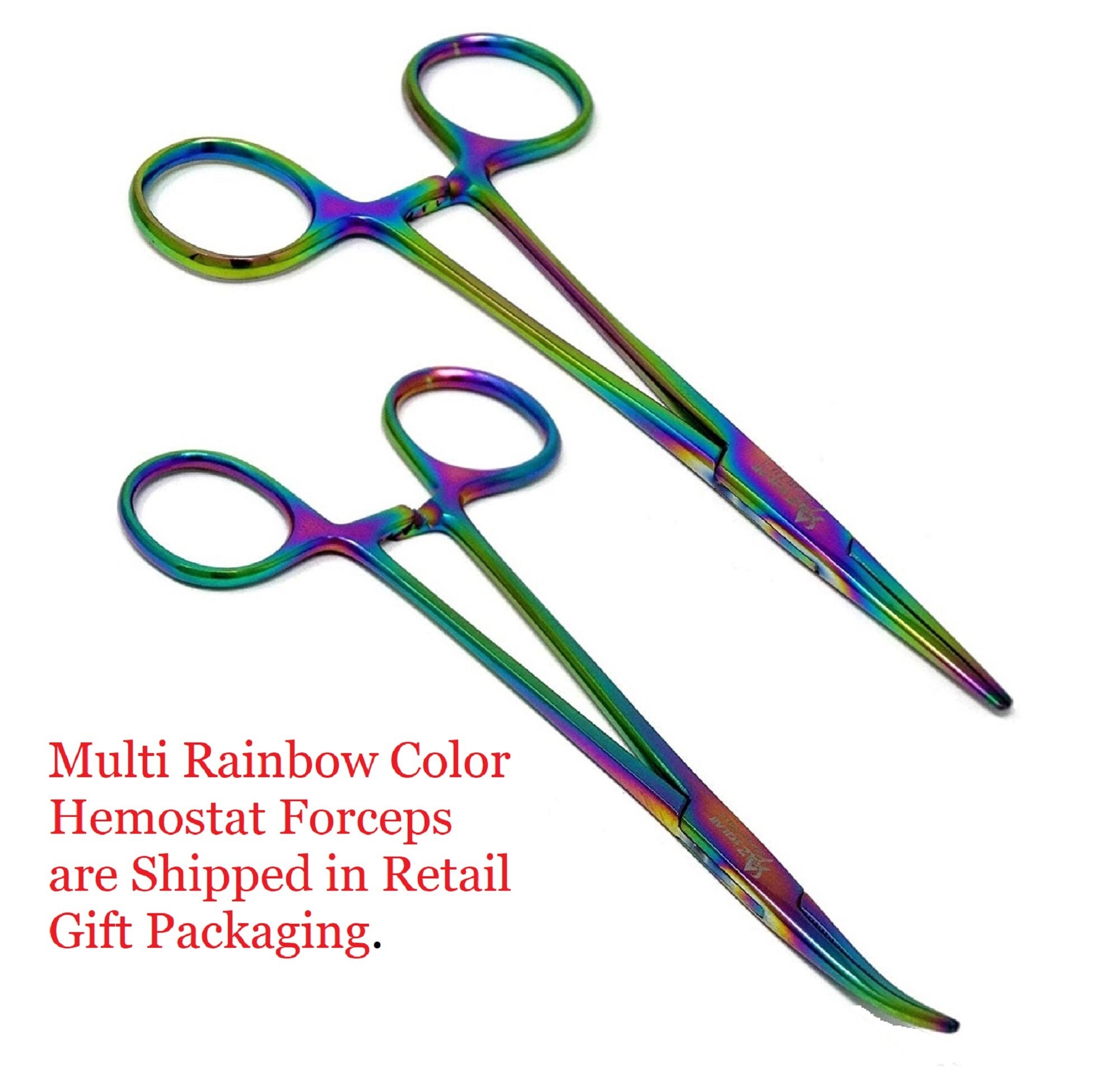 Pair of 5.5 Heavy Duty Straight Curved Hemostat - Etsy