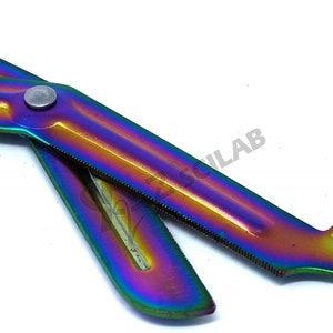 Purple Handle Multicolor Blades 7.5" Trauma Shears Paramedics, ER ...