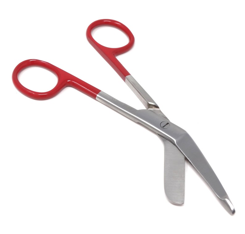 Bandage Scissors 5.5 Stainless Steel Red Color Handle - Etsy