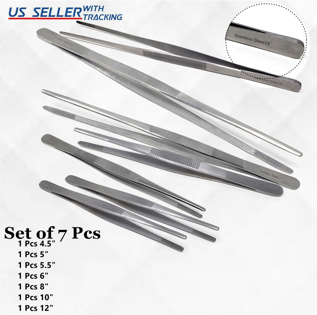 Multipurpose Tweezers Set for Working With Jewelry Craft Repairs ...