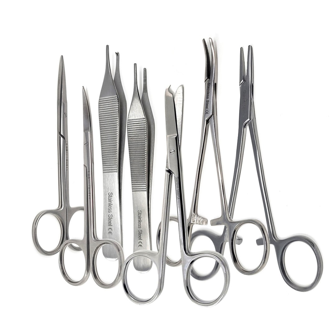 DIY Basic Tools Gift of Useful 7pc Comes With Scissors Tweezers Forceps ...