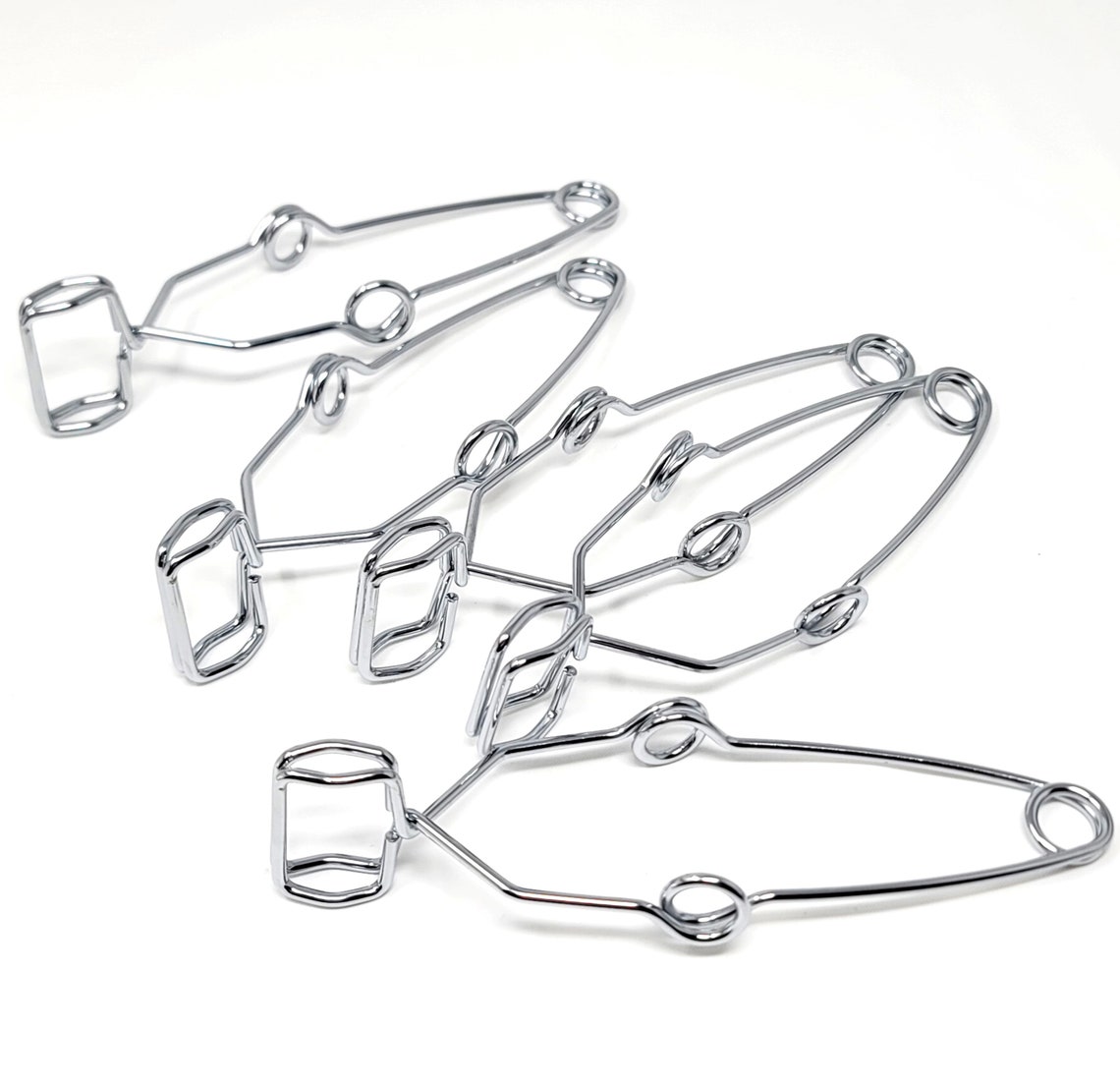 5 Test Tube Clamps With Finger Grips Metal Stoddard Clamp Science ...
