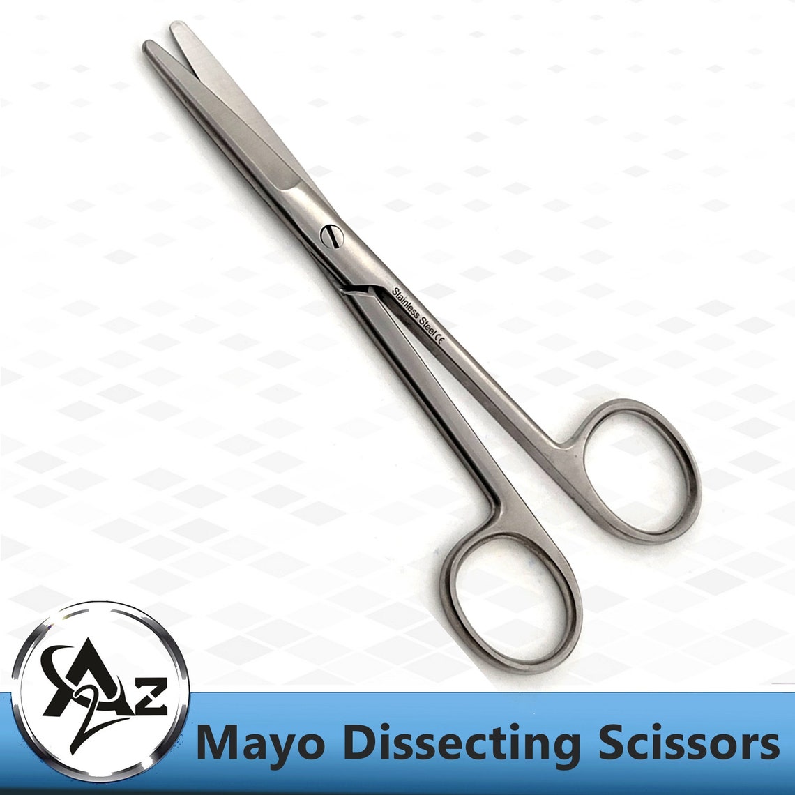 Dissecting Scissors Straight + Curved Blades, 5.5" Long, Stainless ...