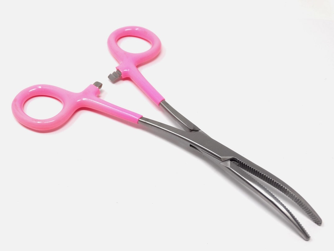 Heavy Duty Stainless Steel Hemostat Forceps Curved Serrated Teeth 6 ...