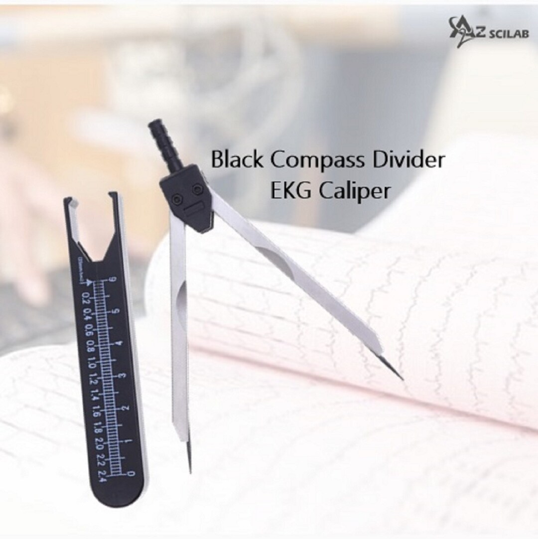 EKG ECG Black Caliper Compass Measurement Divider for Monitoring Heart ...