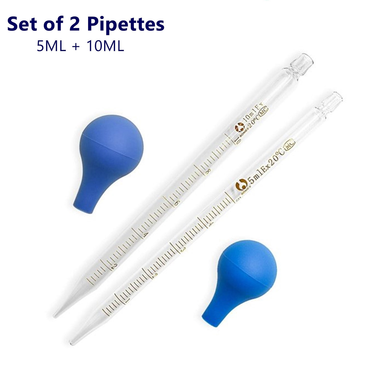 Clear Glass Pipettes With Graduated Markings and Removable - Etsy
