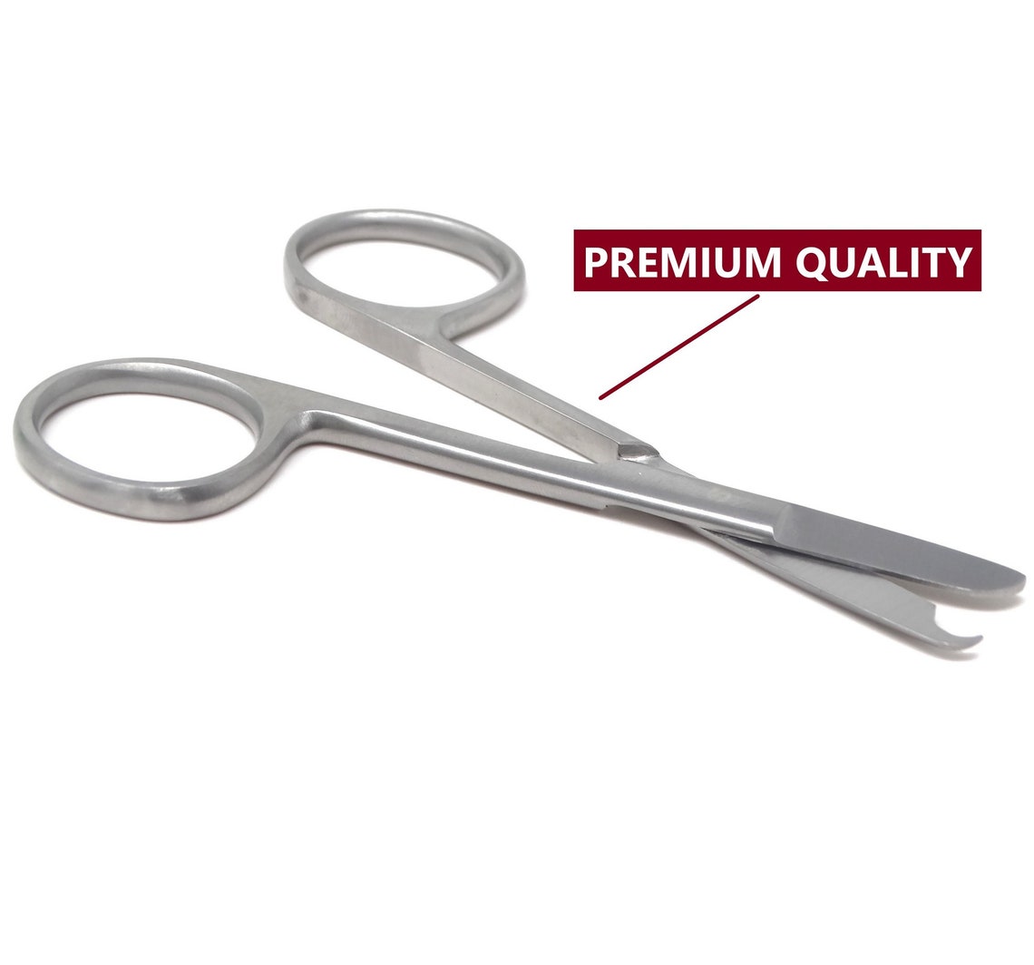 Suture Scissors Stitch Removal Forceps With One Hook Tip, Stainless ...