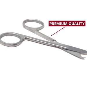 Suture Scissors Stitch Removal Forceps With One Hook Tip, Stainless ...