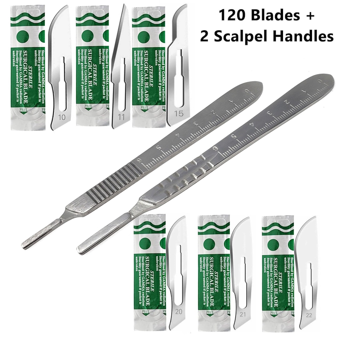 Multipurpose Scalpel Blades No. 10, 11, 15, 20, 21, 22 With Scalpel ...
