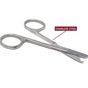 Suture Scissors Stitch Removal Forceps With One Hook Tip, Stainless ...