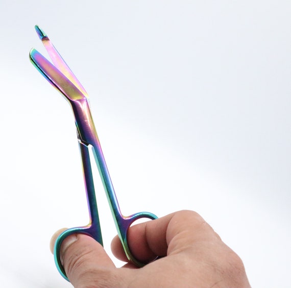 Hand Crafted Multi Titanium Rainbow Color Bandage Scissors for - Etsy