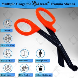 Firefighter Gift Fire & Rescue Scissors Orange Handle With Fluoride ...