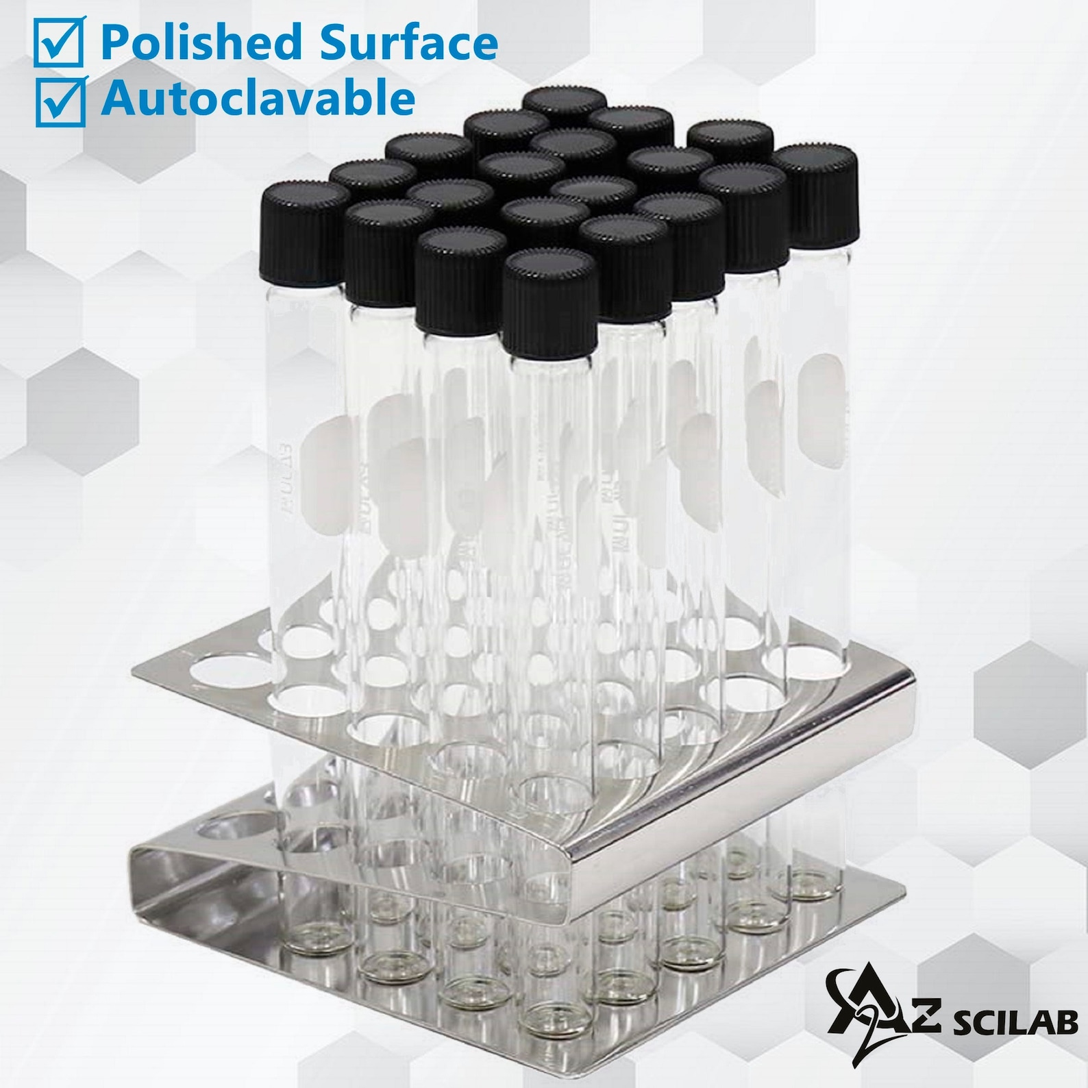 Test Tube Rack "z" Shaped, 17mm 25 Holes, Stainless Steel - Etsy