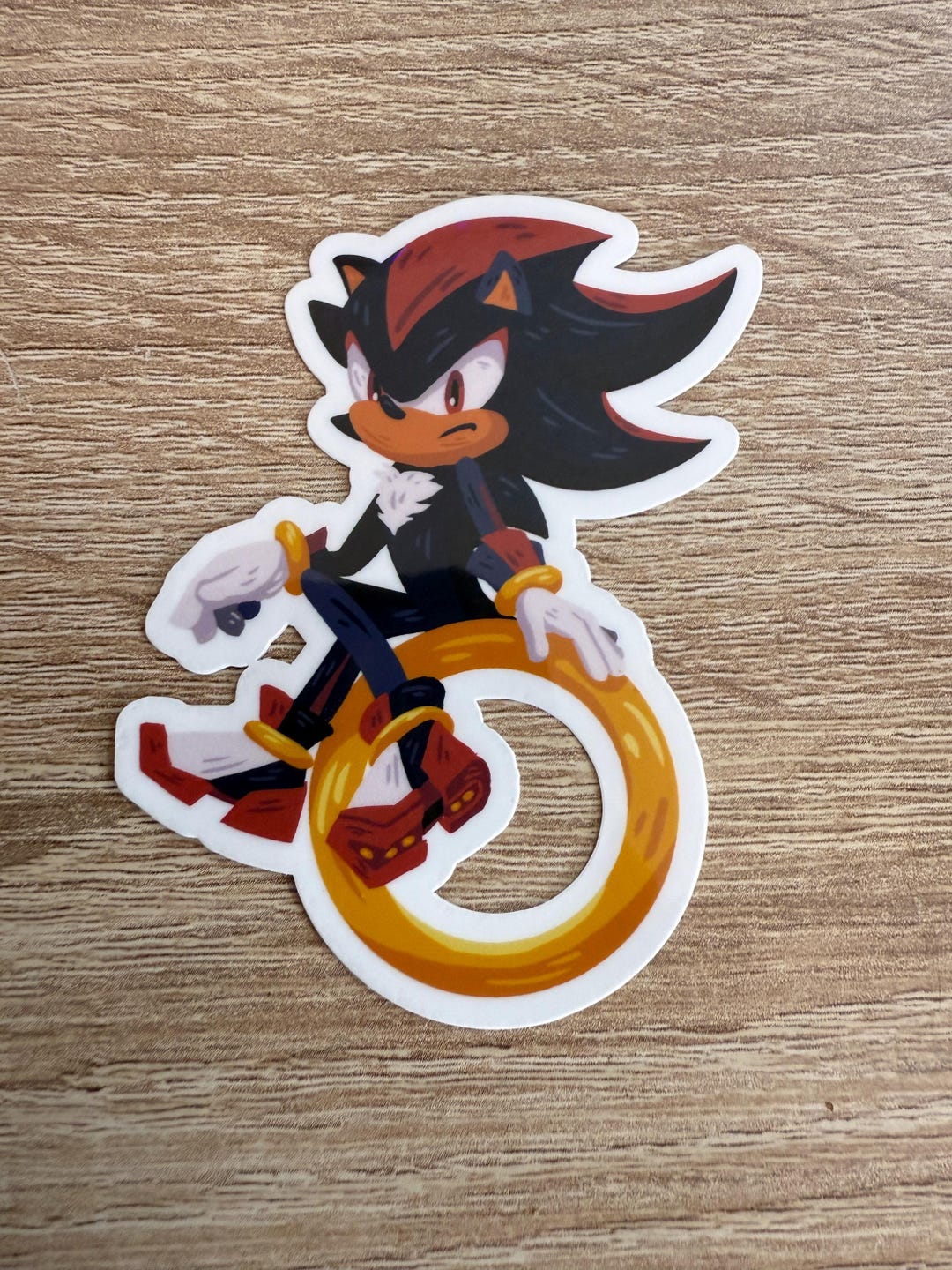 Shadow the Hedgehog Sitting Sticker - Etsy