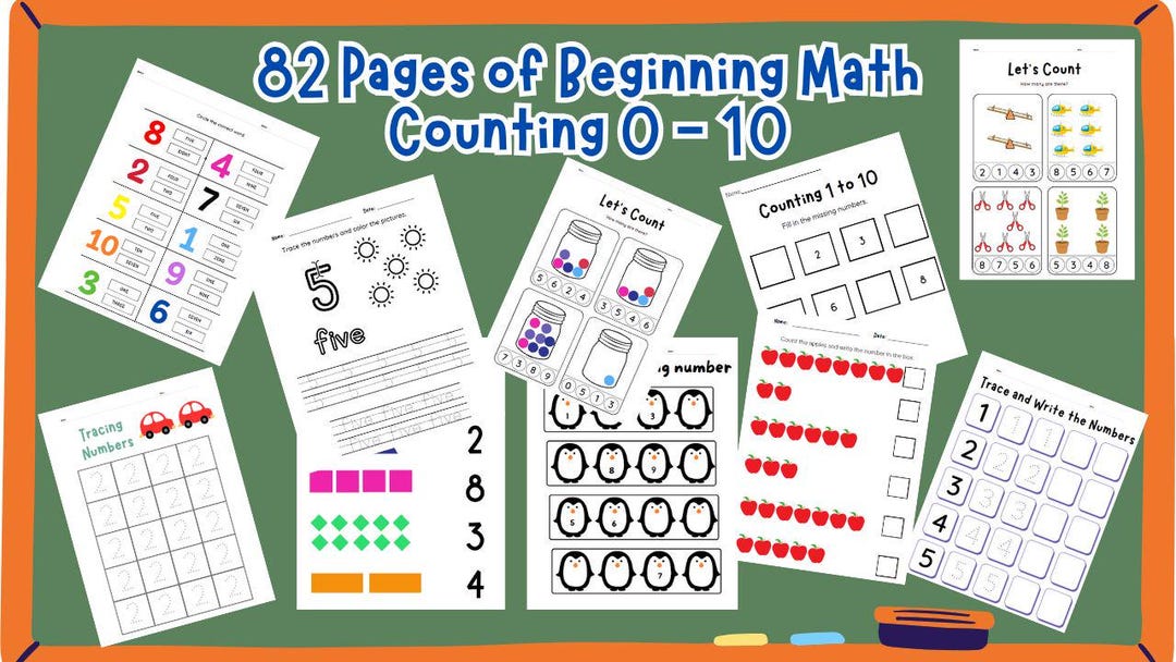 Counting 0 to 10, Preschool Math, Beginning Math, Kindergarten ...