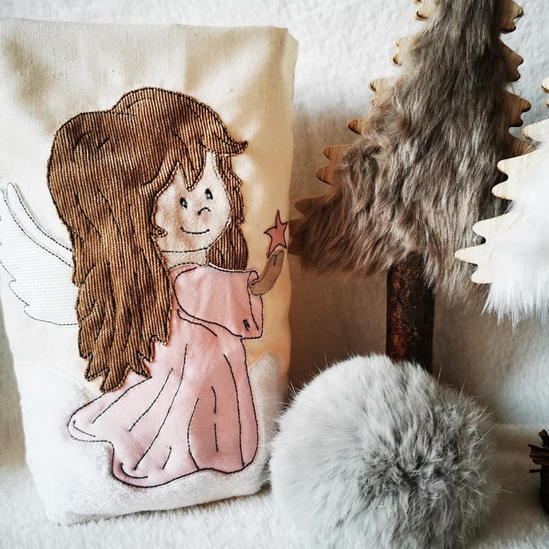 Engel Doodle Stickdatei - Etsy.de