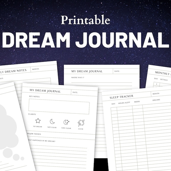 Dream Journal - Etsy