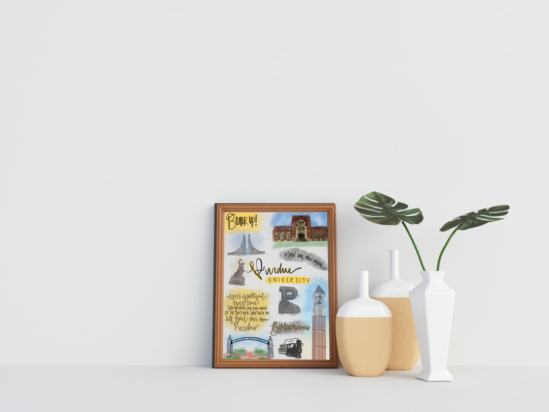 Purdue University Illustration | Digital File - Etsy