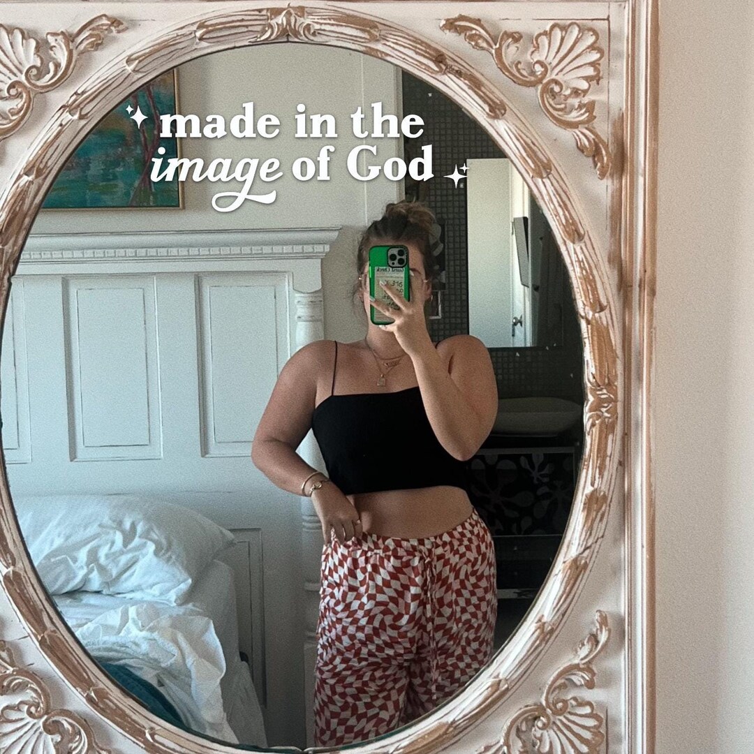 Bible Verse Mirror Decal Made in the Image of God Christian Scripture ...