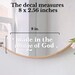 Bible Verse Mirror Decal - Made in the Image of God - Christian ...