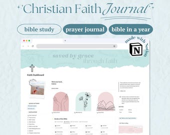 Christian Notion Template, Faith Notion Template, Notion Bible Reading ...