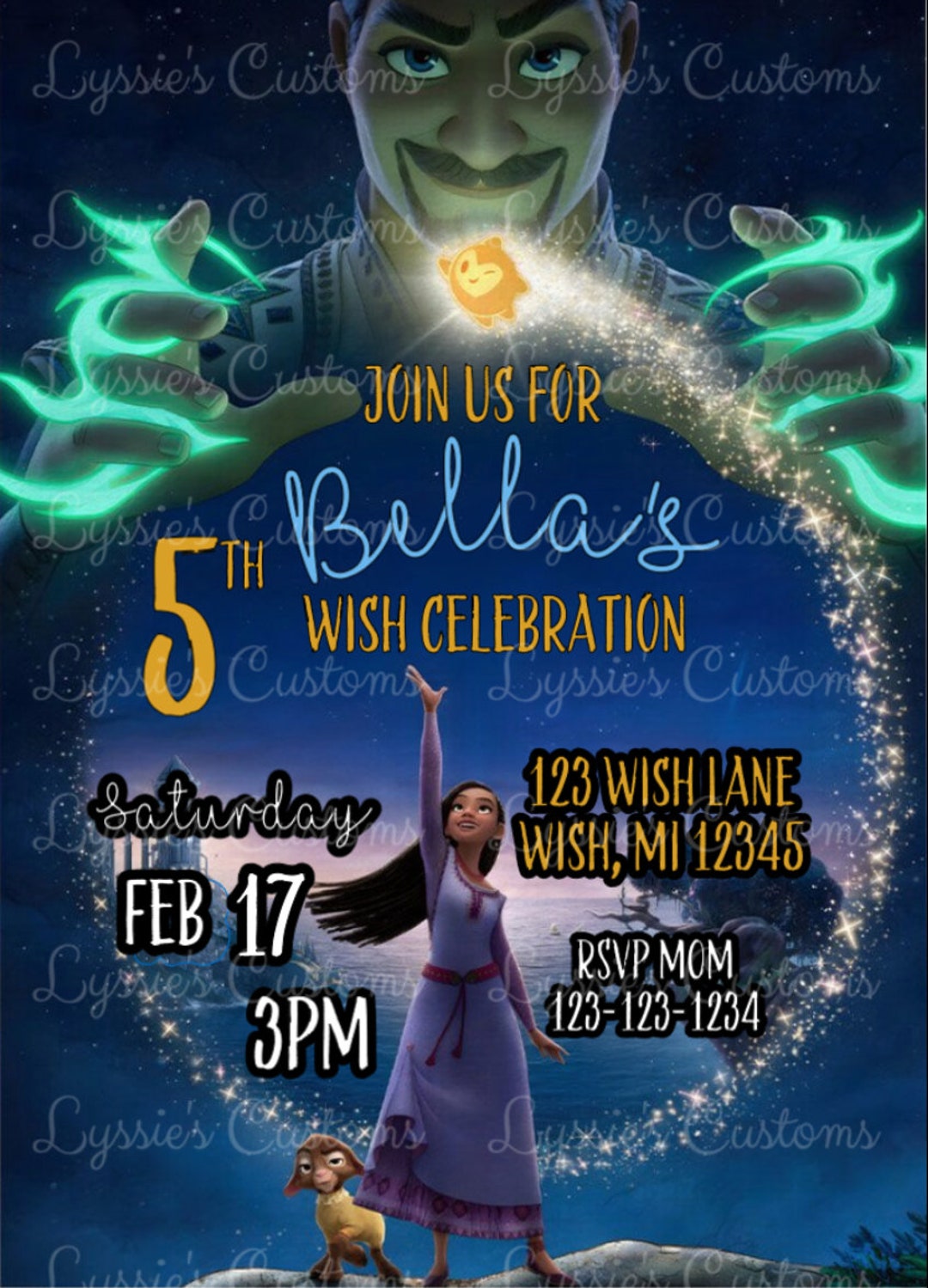 Wish Invitation - Etsy