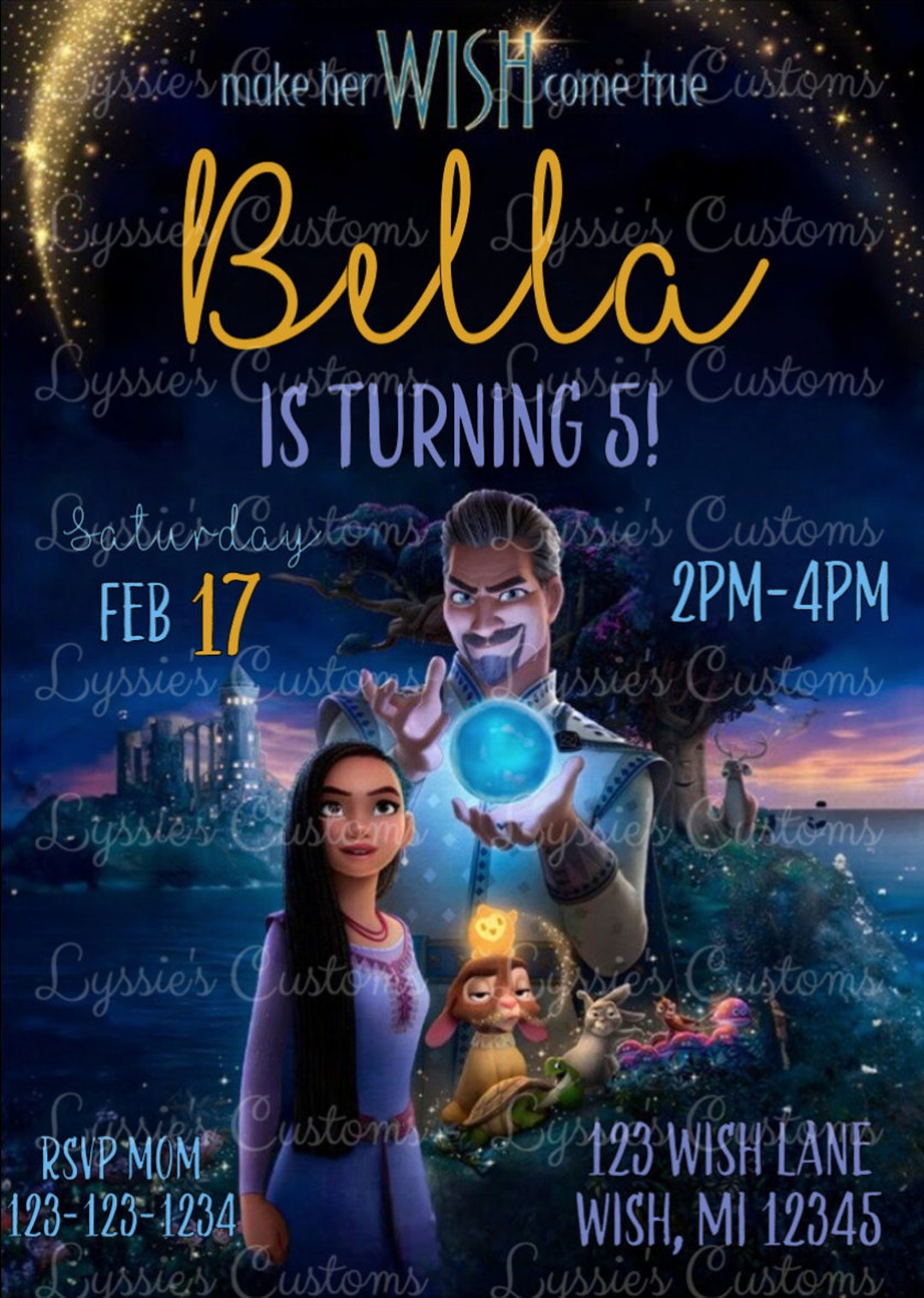 Wish Invitation - Etsy