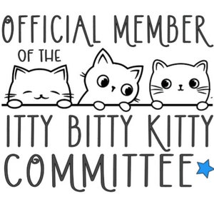 Itty Bitty Kitty Committee Cat Lover Bodysuit for Baby Girl or Baby Boy ...