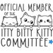 Itty Bitty Kitty Committee Cat Lover Bodysuit for Baby Girl or Baby Boy ...