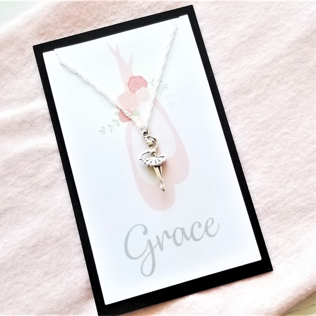 Personalized Ballet Recital Gift, Ballerina Necklace, Dance Recital ...
