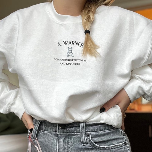 Embroidered Aaron Warner Sector 45 Uniform Sweatshirt 45 - Etsy