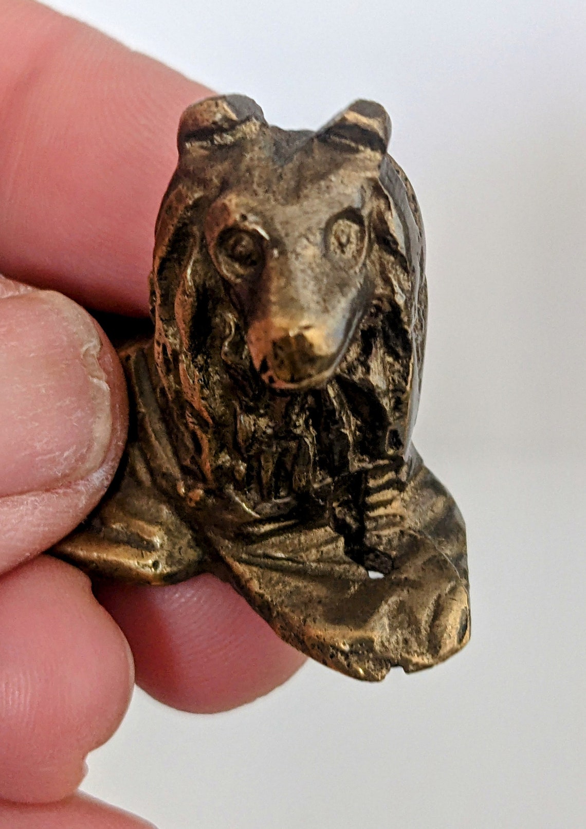 MINIATURE SOLID BRASS Dog Lassie Collie - Etsy