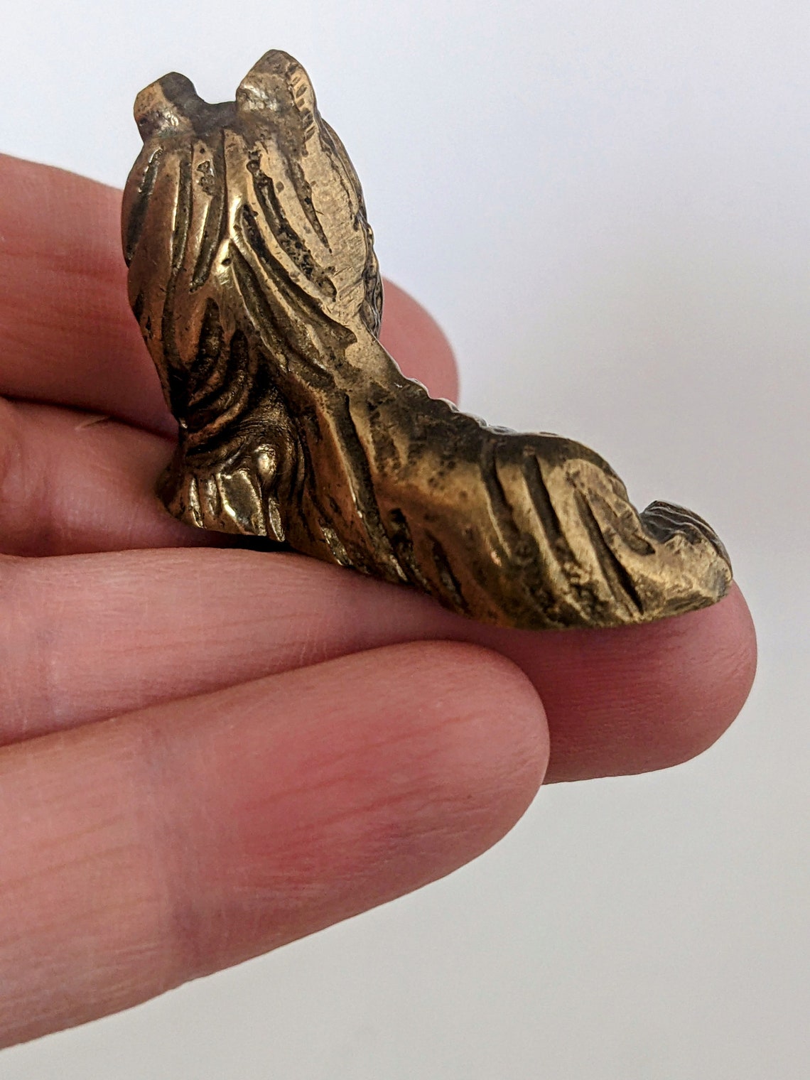 MINIATURE SOLID BRASS Dog Lassie Collie - Etsy