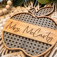 Personalized Classroom Door Sign Boho Tassel Custom Name Teacher ...