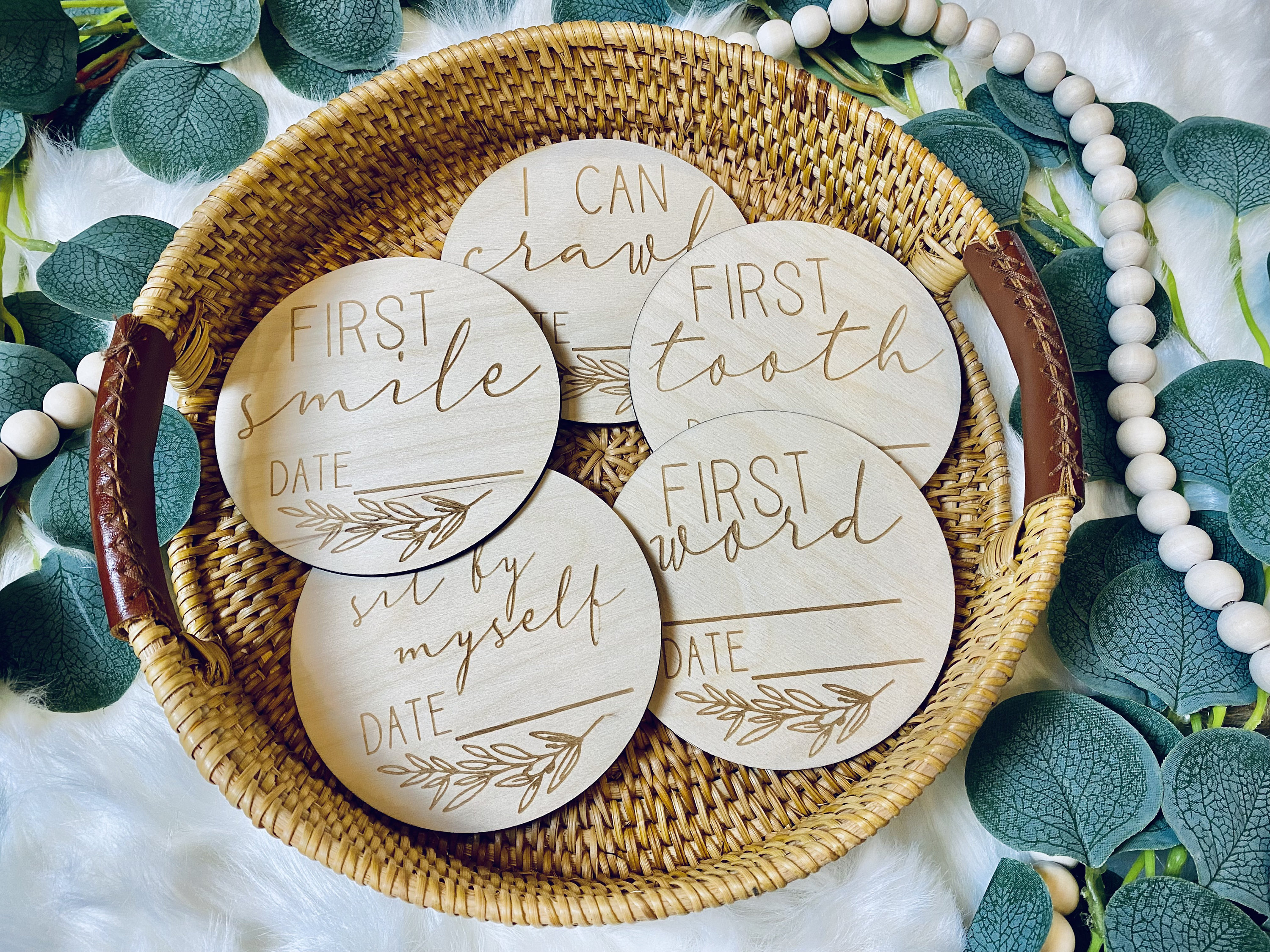 Baby's First Milestone Markers Newborn Photography - Etsy