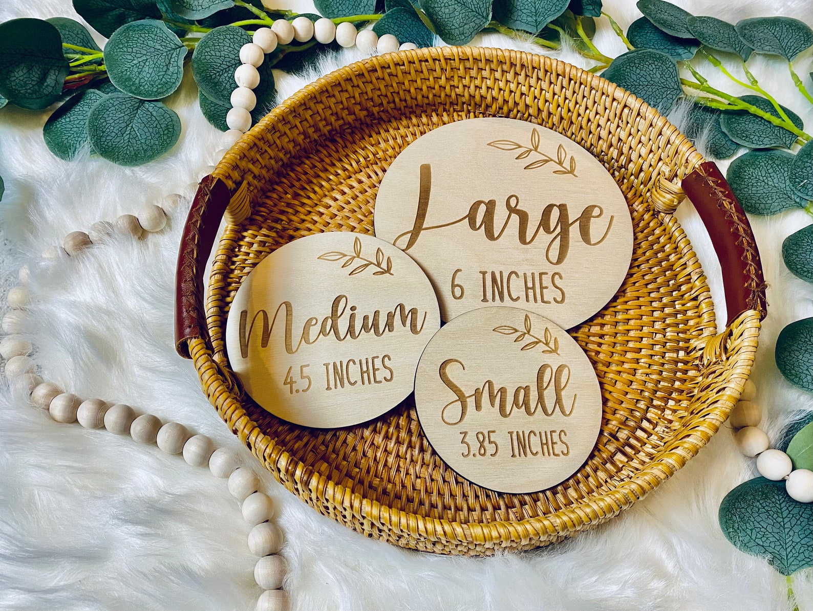 Personalized Wooden Baby Milestone Disc Set Custom Name Disc - Etsy