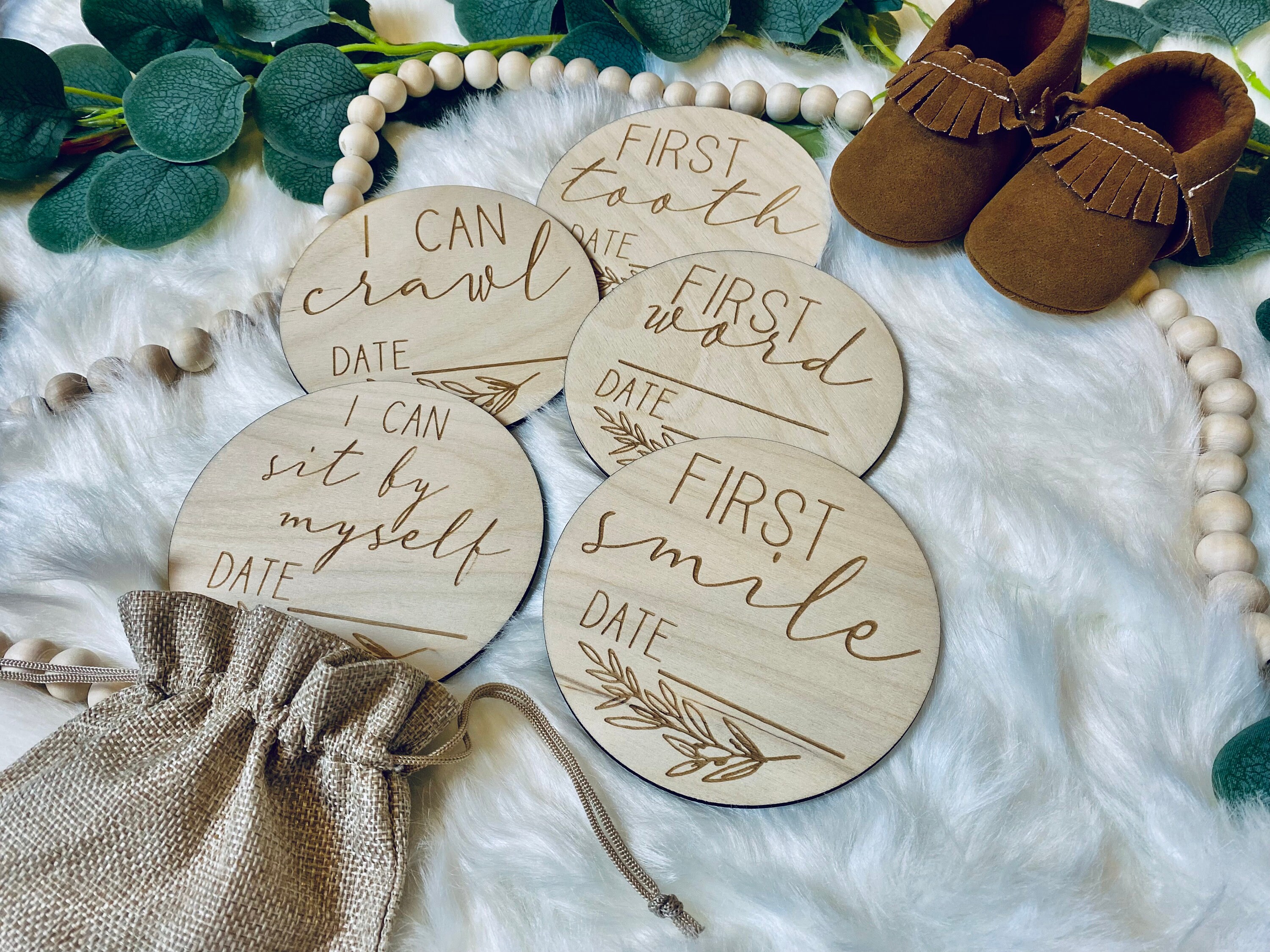 Baby's First Milestone Markers Newborn Photography - Etsy