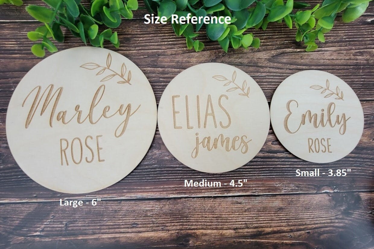 First Holiday Wooden Baby Milestone Disc Set FOUR Double - Etsy