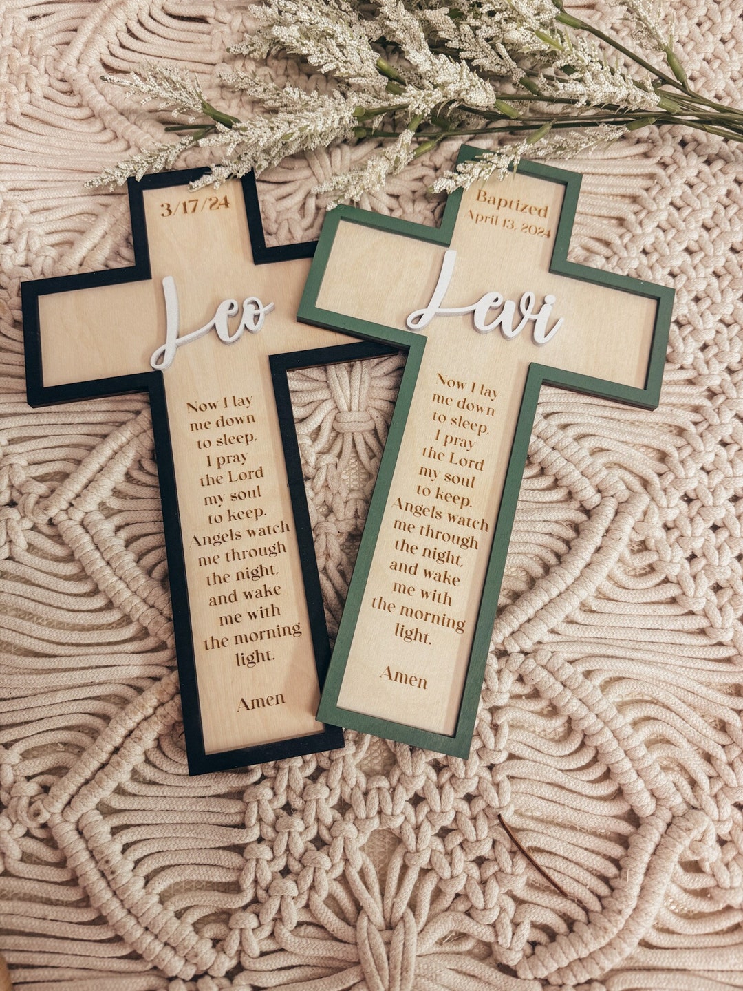 Personalized Baptism Cross: Custom Christening Gift - Etsy