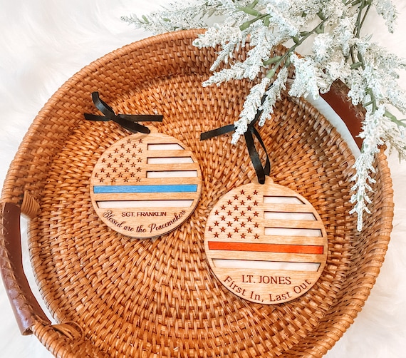 Custom First Responder Ornament Police Ornament Custom - Etsy