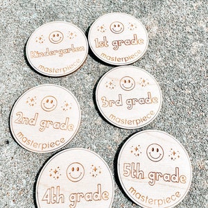 Smiley Face Grade Level Student Artwork Magnet | Personalized Teacher ...