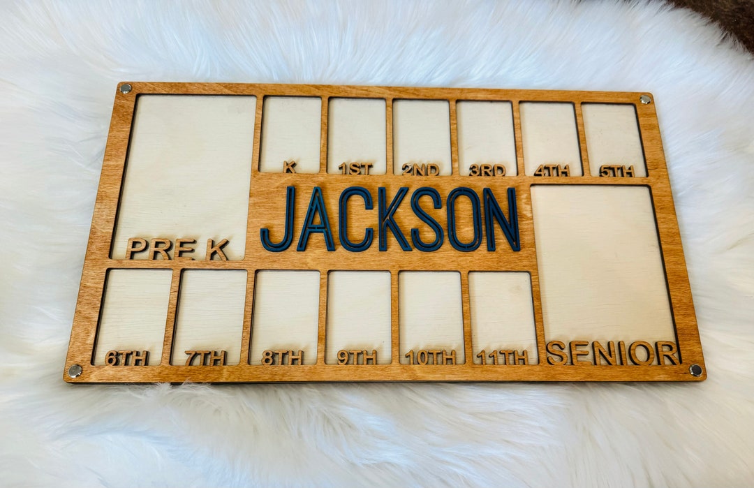 School Years Senior Photo Display | Preschool to Senior Photo Frame ...