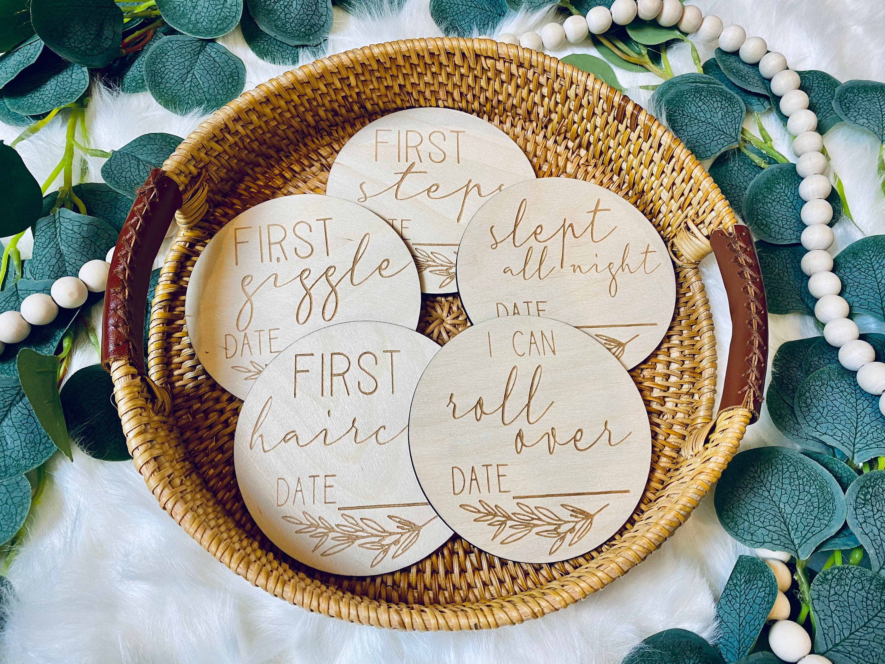 Baby's First Milestone Markers Newborn Photography - Etsy