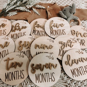 3-D Milestone Markers | Painted Milestones | Newborn Photos| Monthly ...