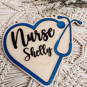 Personalized Nurse Desk Plaque | Personalized Nurse Door Hanger | RN ...